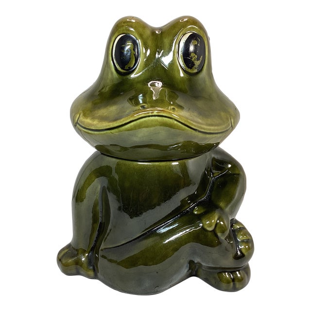 Vintage 1970’s Sears Neil the Frog Cookie Jar | Chairish