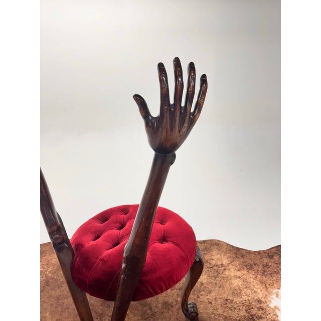 1970s Surrealist Hand Chair After a Design by Salvador Dali | Chairish