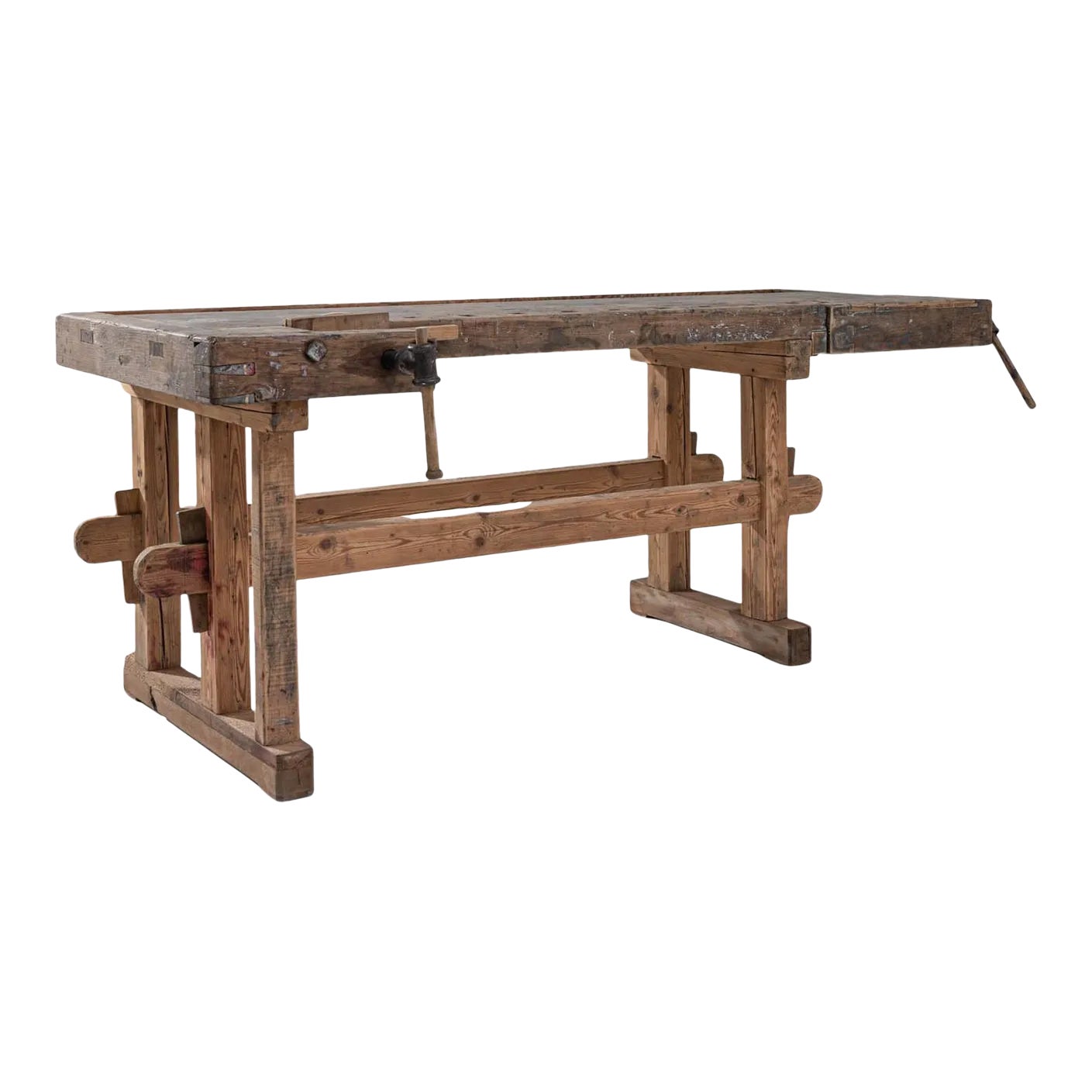 Antique Central European Carpenter’s Bench | Chairish
