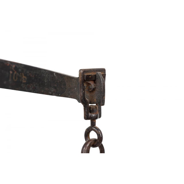 Antique American Iron Balance Weighing Scale with Weights | Chairish