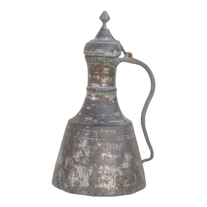 Large Antique Moroccan Tea Kettle | Chairish