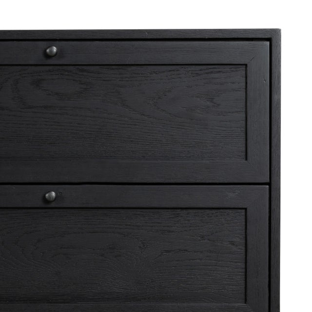 Millie 9 Drawer Dresser, Drifted Matte Black | Chairish
