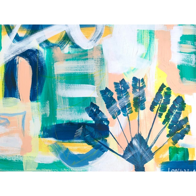 “Palms #6” Abstract Painting by Christina Longoria | Chairish