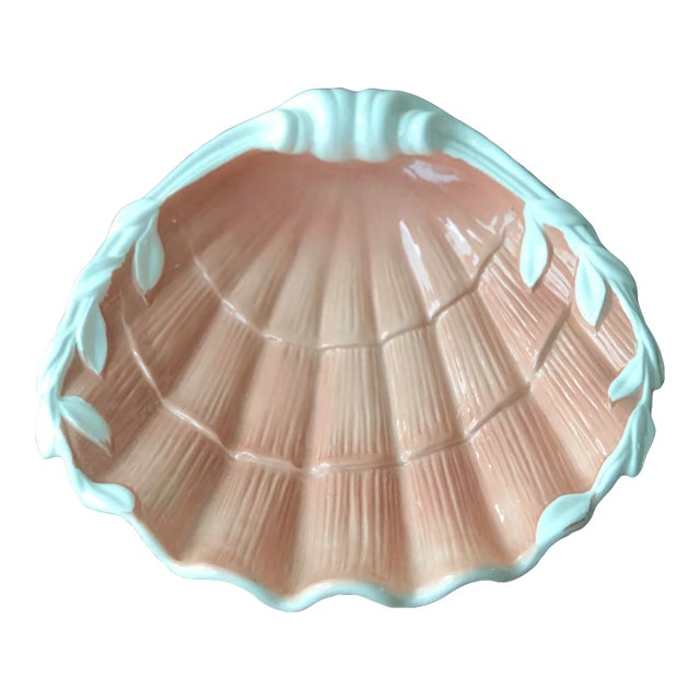 1976 Fitz and Floyd Blush Coquille Catchall | Chairish