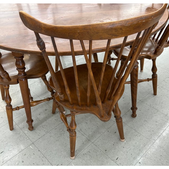 1960s Ethan Allen Dining Set of 5 | Chairish