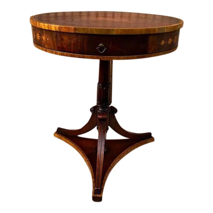 Early 20th Century Weiman English Regency Style Mahogany & Leather Top ...