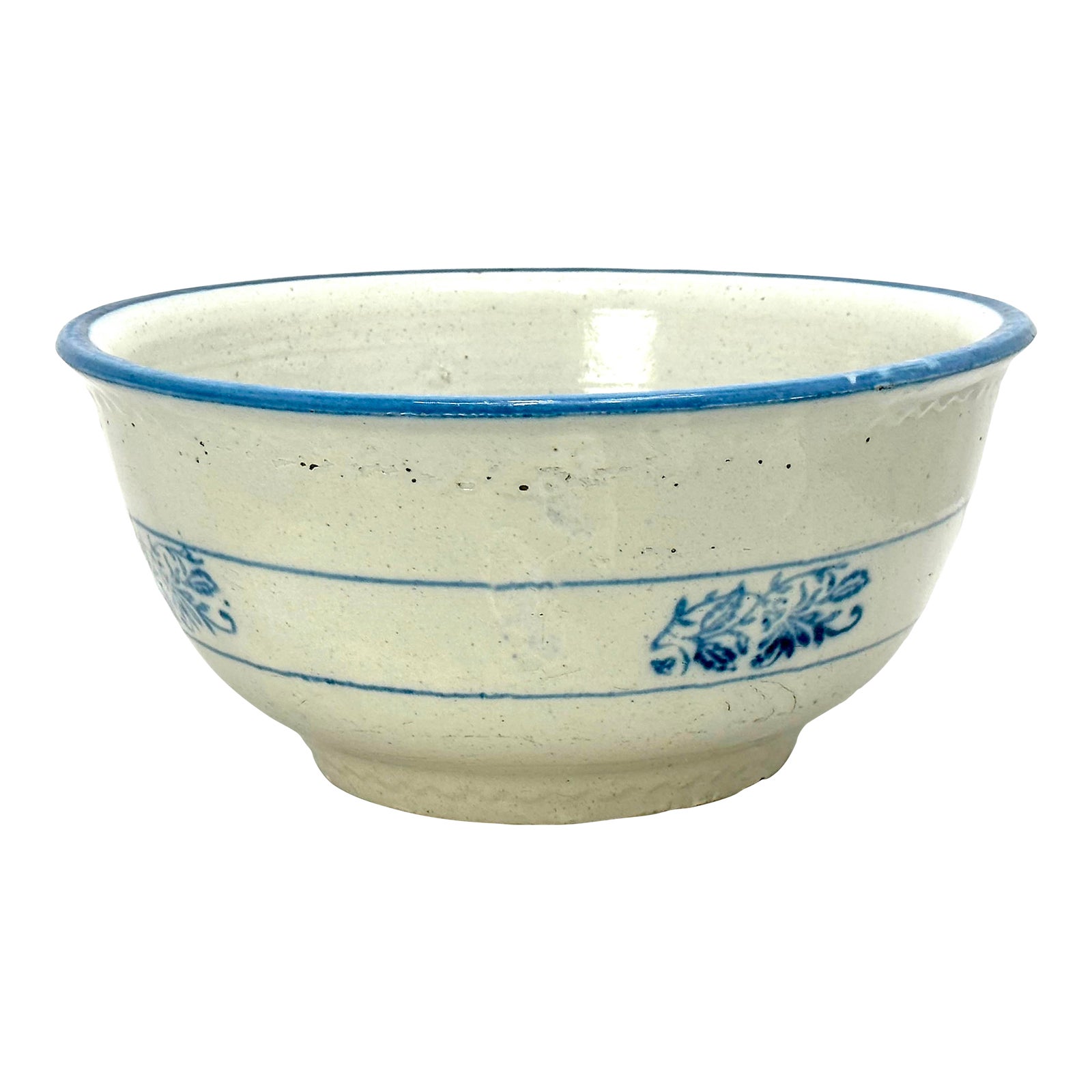 Antique American Stoneware 12 Inch Kitchen Mixing Bowl - Batter Bowl ...