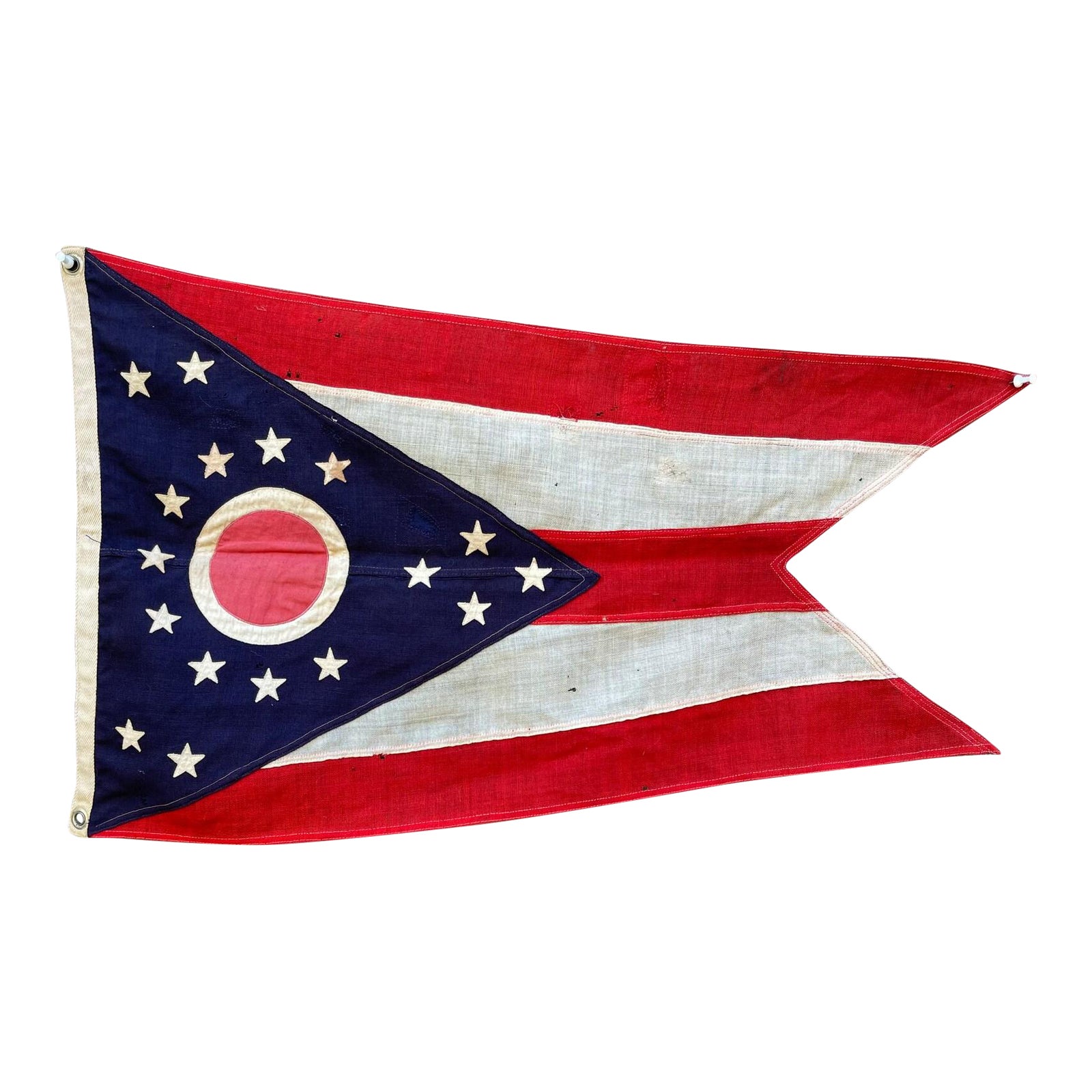 1920s Very Scarce Antique Wool Nautical Flag Early Ohio State Burgee ...