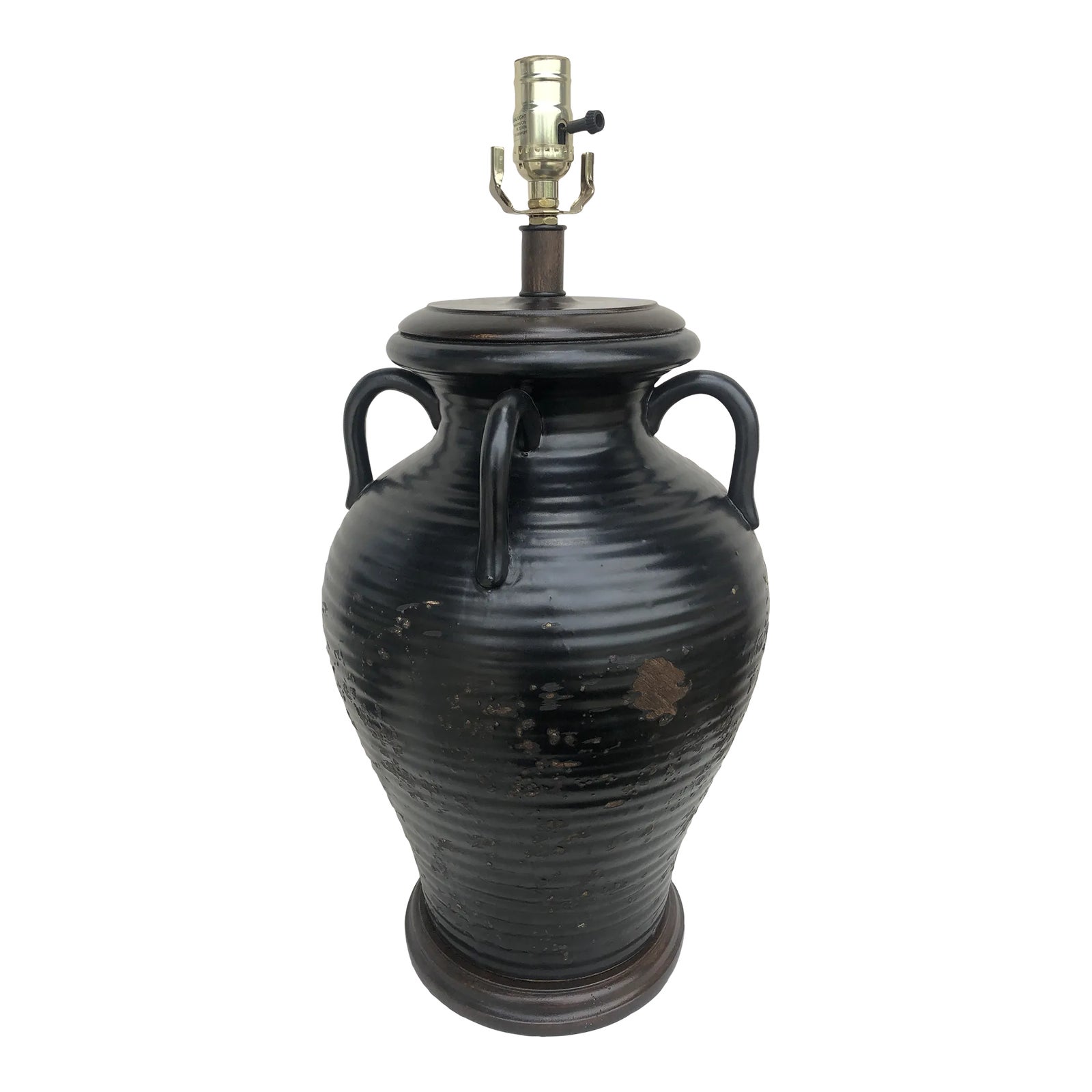 The Natural Light Olivaris Brown Tuscan Table Lamp | Chairish