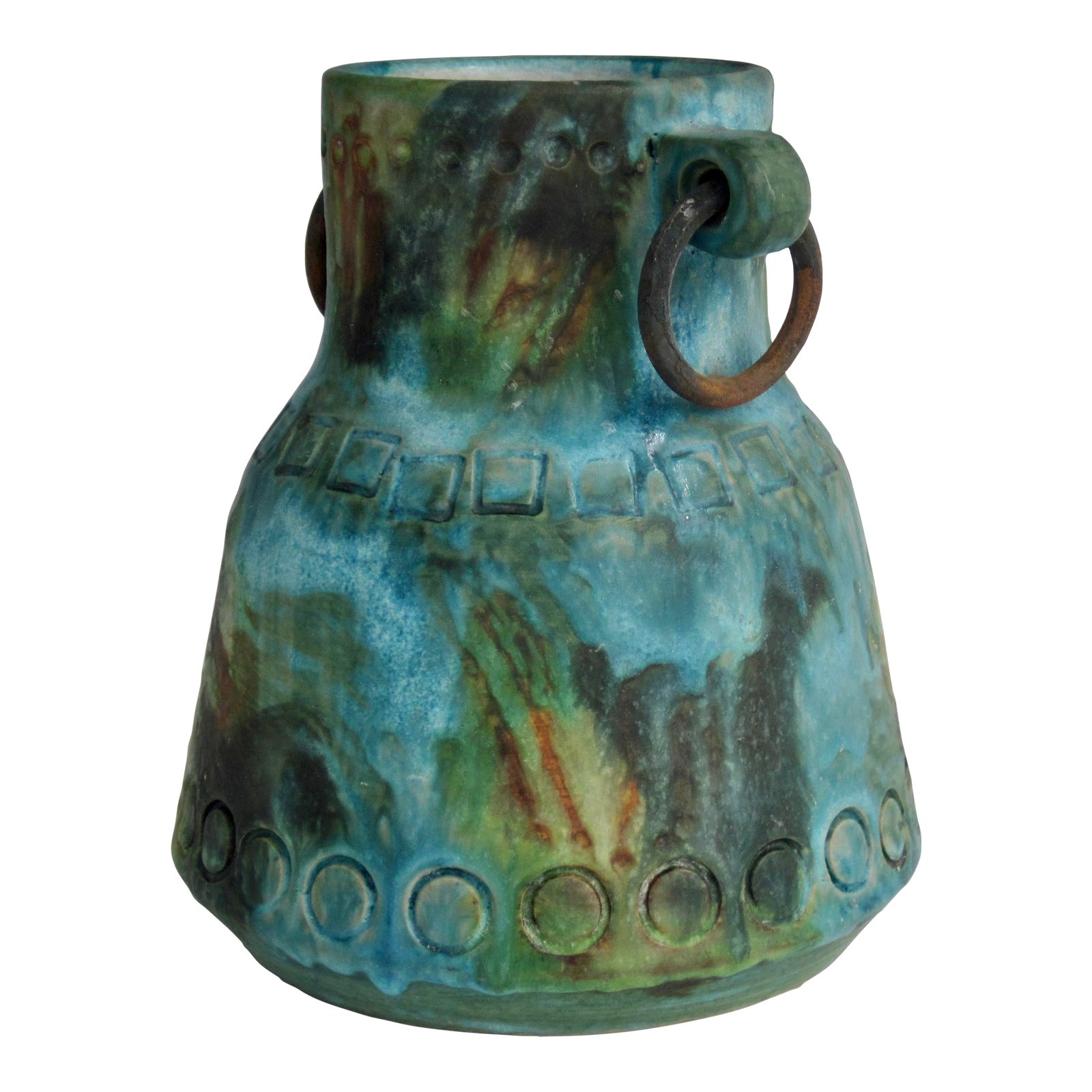 1960s Alvino Bagni Pottery Vessel, Sea Garden Series | Chairish