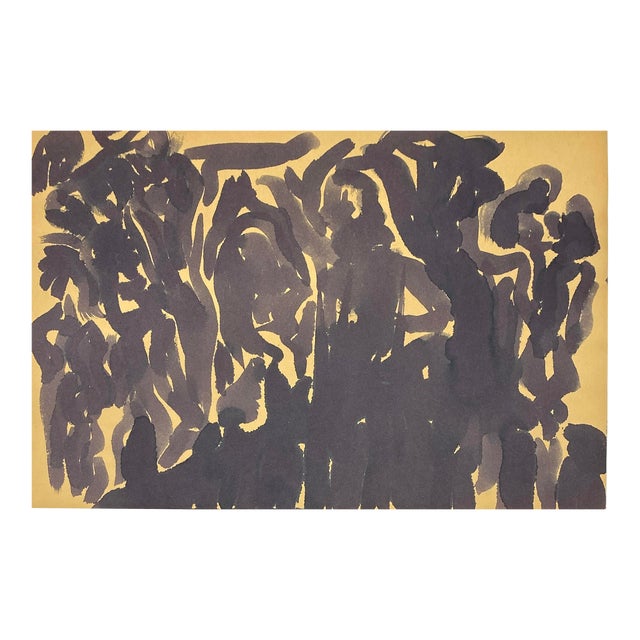 1960s Larry Connatser Abstract Modern Watercolor | Chairish