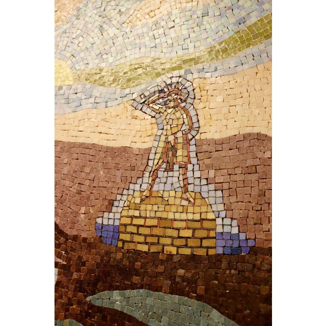 Edgar Louis Yaeger World Wonders Modern Mosiac 1986 | Chairish