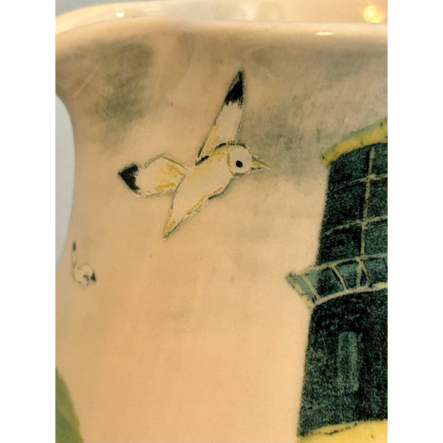English Lighthouse Pitcher | Chairish