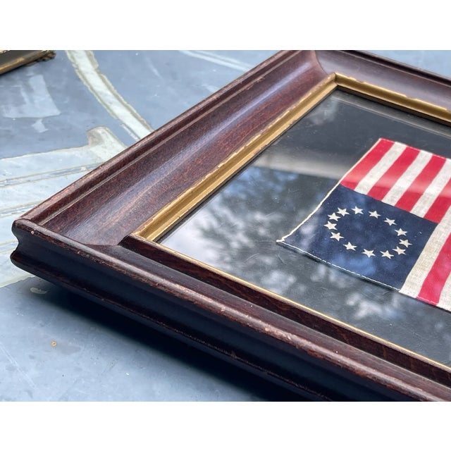 Vintage Betsy Ross Revolutionary Flag 13 Star Bicentennial Parade Flag ...