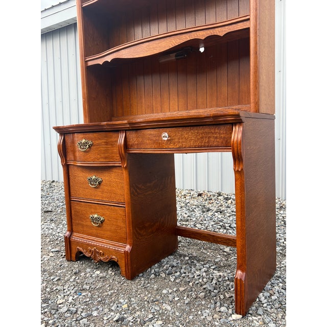 Stanley Furniture Victorian Manor Pedestal Desk With Hutch Chairish