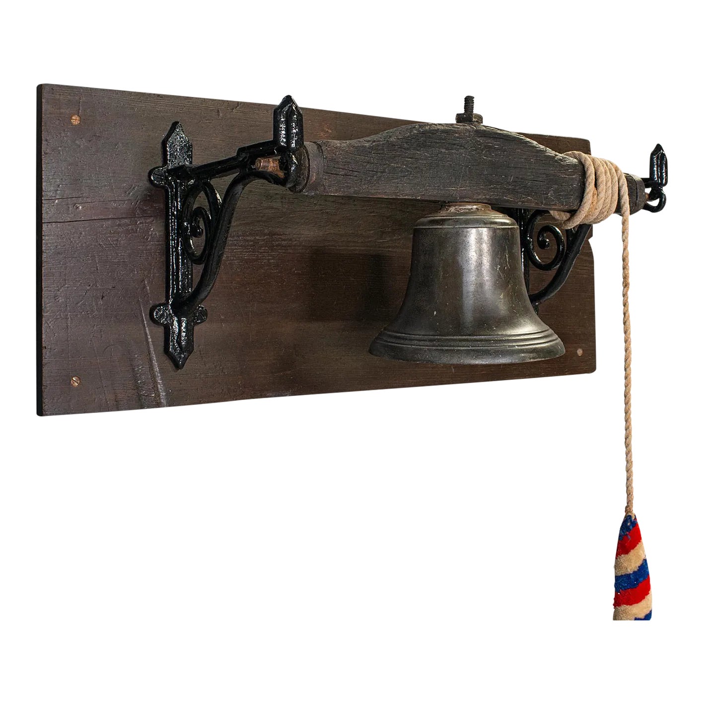 1800s Antique Georgian English Bronze Mounted School Bell | Chairish