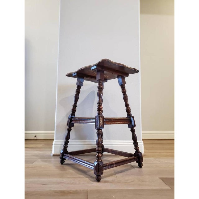 19th Century English Country Oak Tiered Joint Table | Chairish