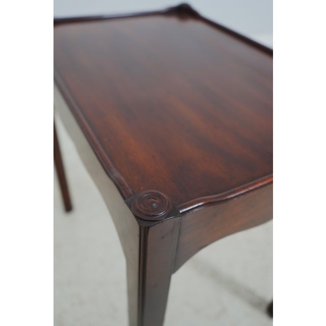 Kittinger Chippendale Style Mahogany Occasional Table | Chairish