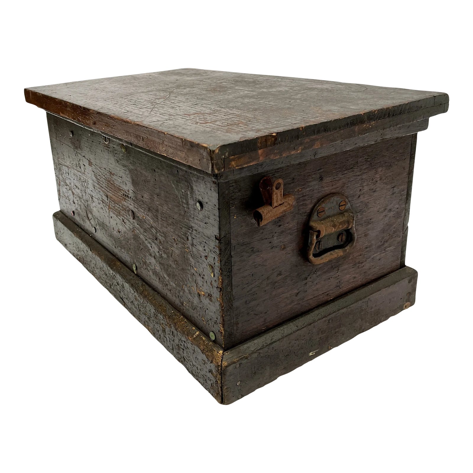 Early 1900s Wood Tool Trunk | Chairish