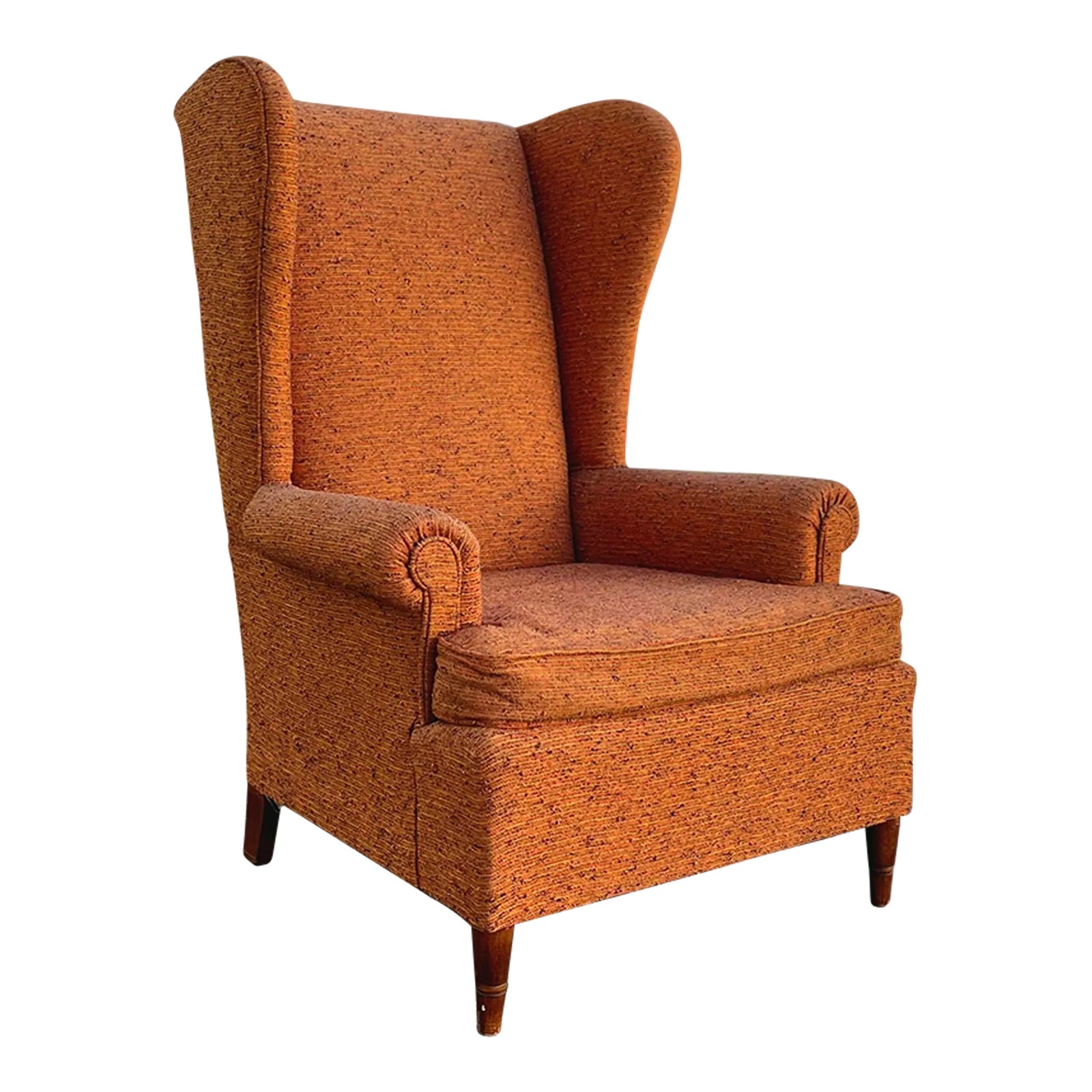 Highboy Wingback Lounge Chair or Side Chair | Chairish