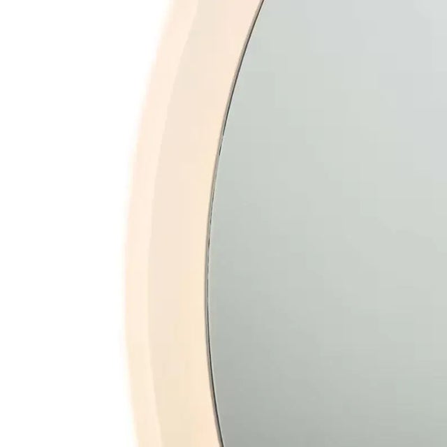 Nova of California Super Star Round Led Mirror, Round, Chrome | Chairish