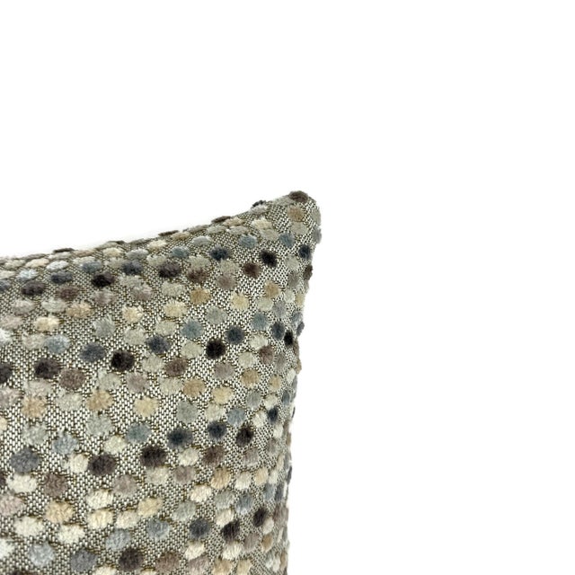 Hamilton Fabrics Bacchus in Pebble Lumbar Pillow Cover | Chairish