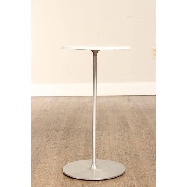 Keilhauer Mid Century Modern Style Pair Pedestal Side Tables | Chairish