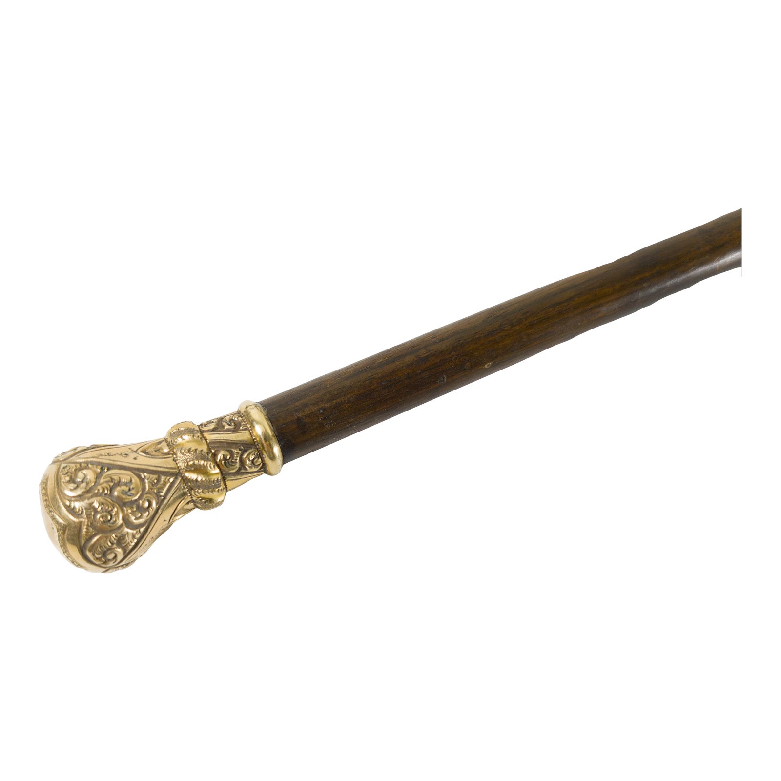Late 19th Century Victorian Ladies Gold Filled Cane or Walking Stick ...