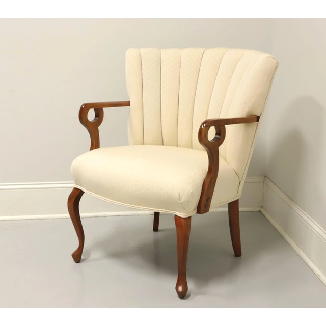 Mid 20th Century French Provincial Style Channel Back Accent Chair ...
