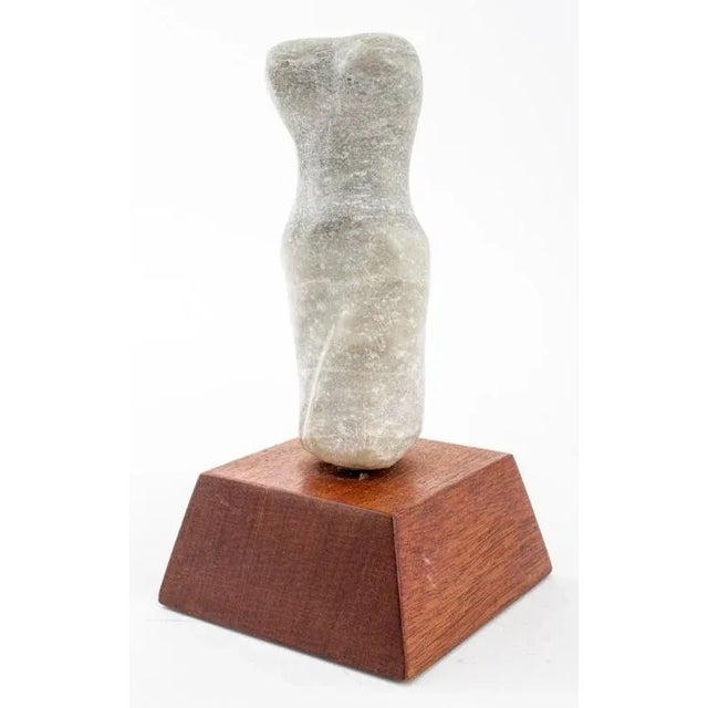 Joan Shapiro "Female" Gray Alabaster Sculpture | Chairish
