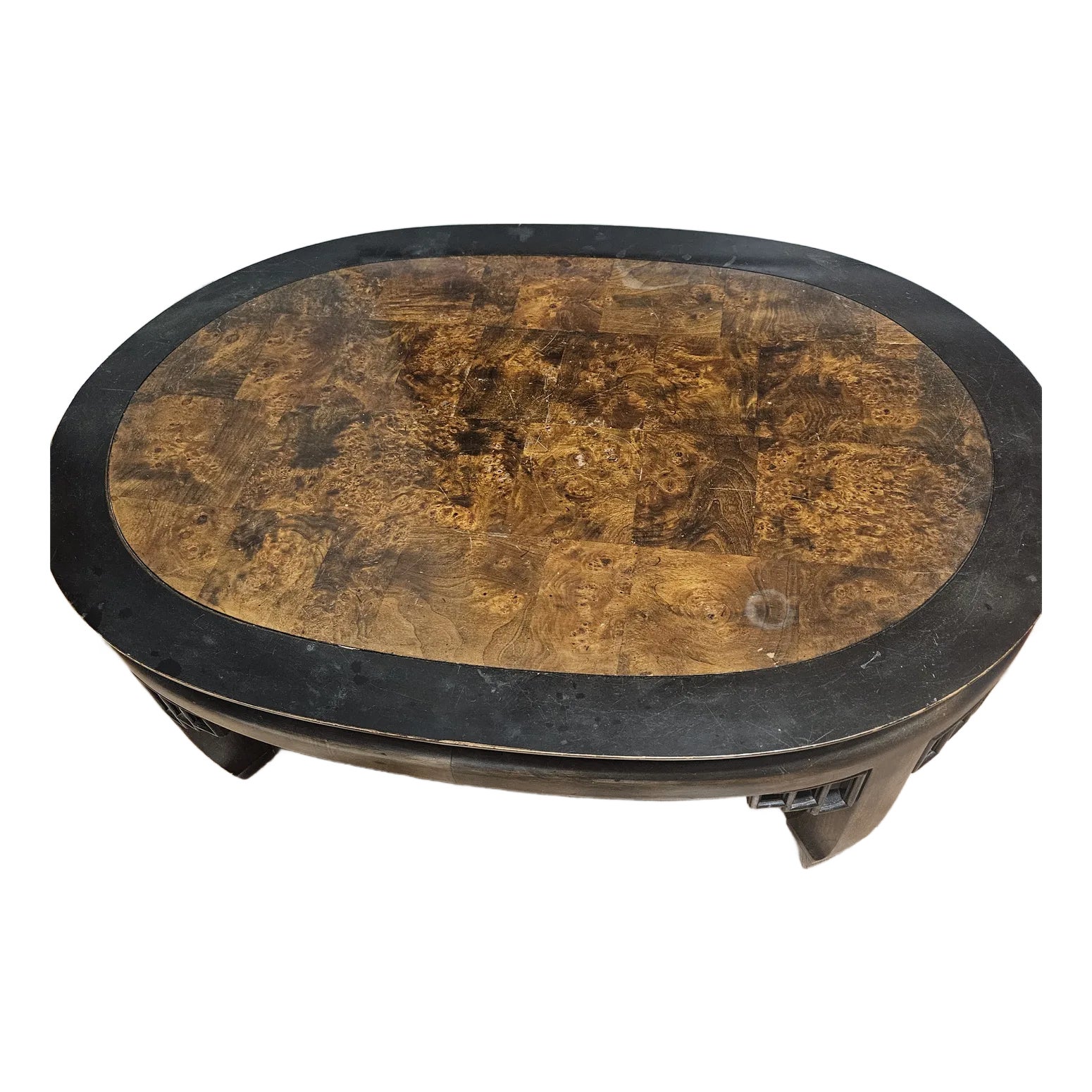 Ethan Allen Pan-Asian/Ming Style, 1978, Burlwood Veneer | Chairish
