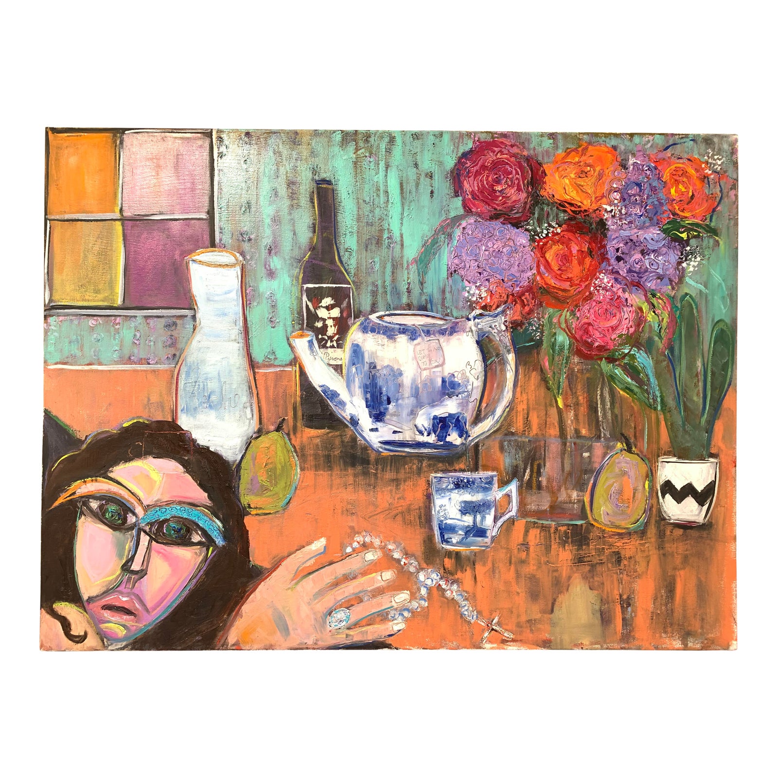 Let Things Come to You Modern Oil Painting by JJ Justice | Chairish