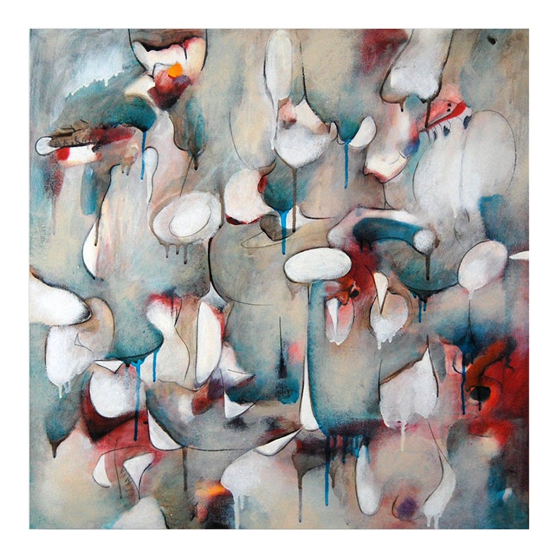 Daniel Marr, Abstract Oil Painting, "Just Under the Surface" | Chairish