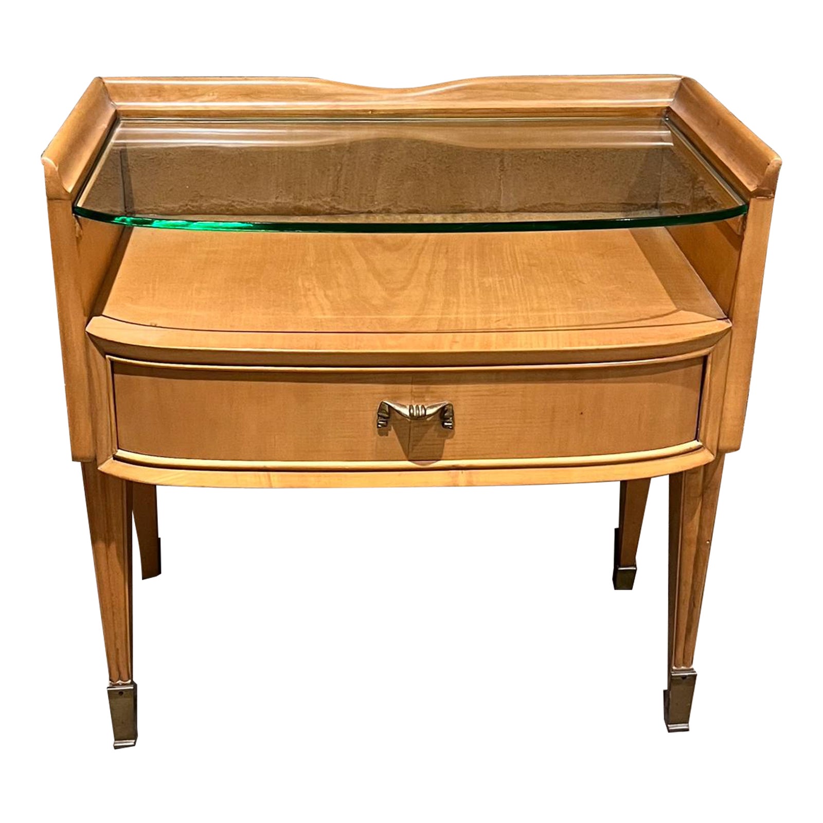 1940s Italian Ash Nightstand Bedside Table Style Paolo Buffa Italy ...