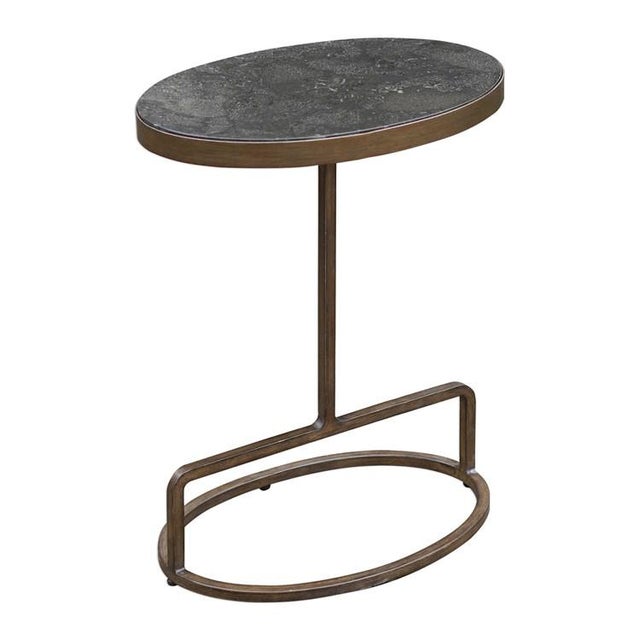Industrial Side Table | Chairish
