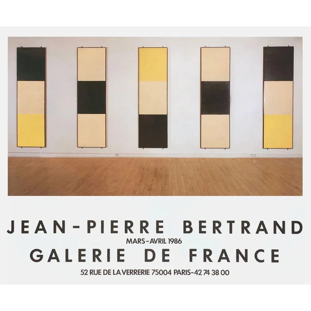 1980s Jean-Pierre Bertrand, Galerie De France Poster | Chairish