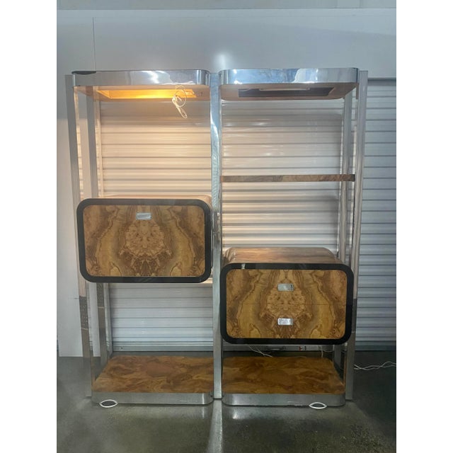 1970s 70s Wall Unit, Room Divider at the Style of Milo Baughman | Chairish