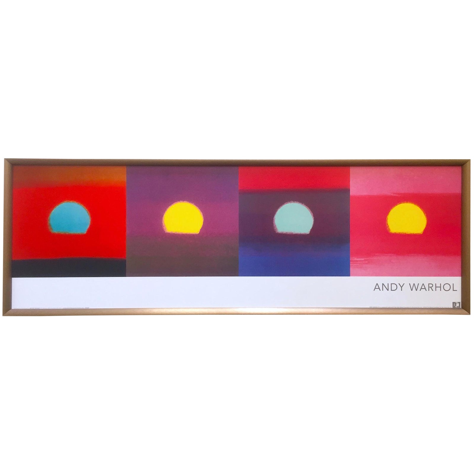 Andy Warhol Foundation Framed Pop Art Poster Print " Sunset Series ...