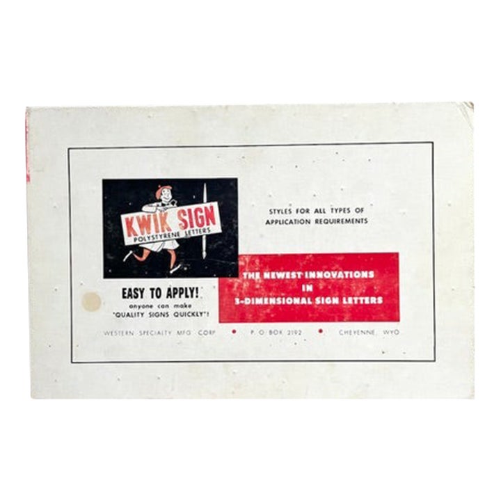 Vintage Demco Kwik Sign 2.5" White Push Board Numbers | Chairish