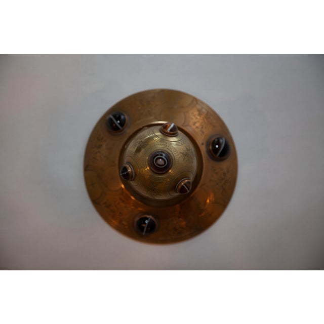 Early 1900s Arts and Crafts Brass Ship's Ink Well | Chairish