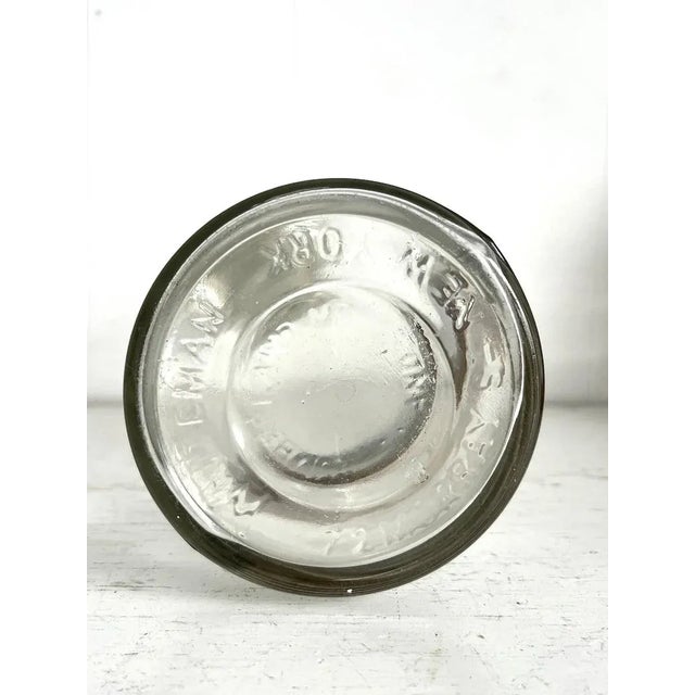 Large Antique Apothecary Bottle, Glass Label | Chairish