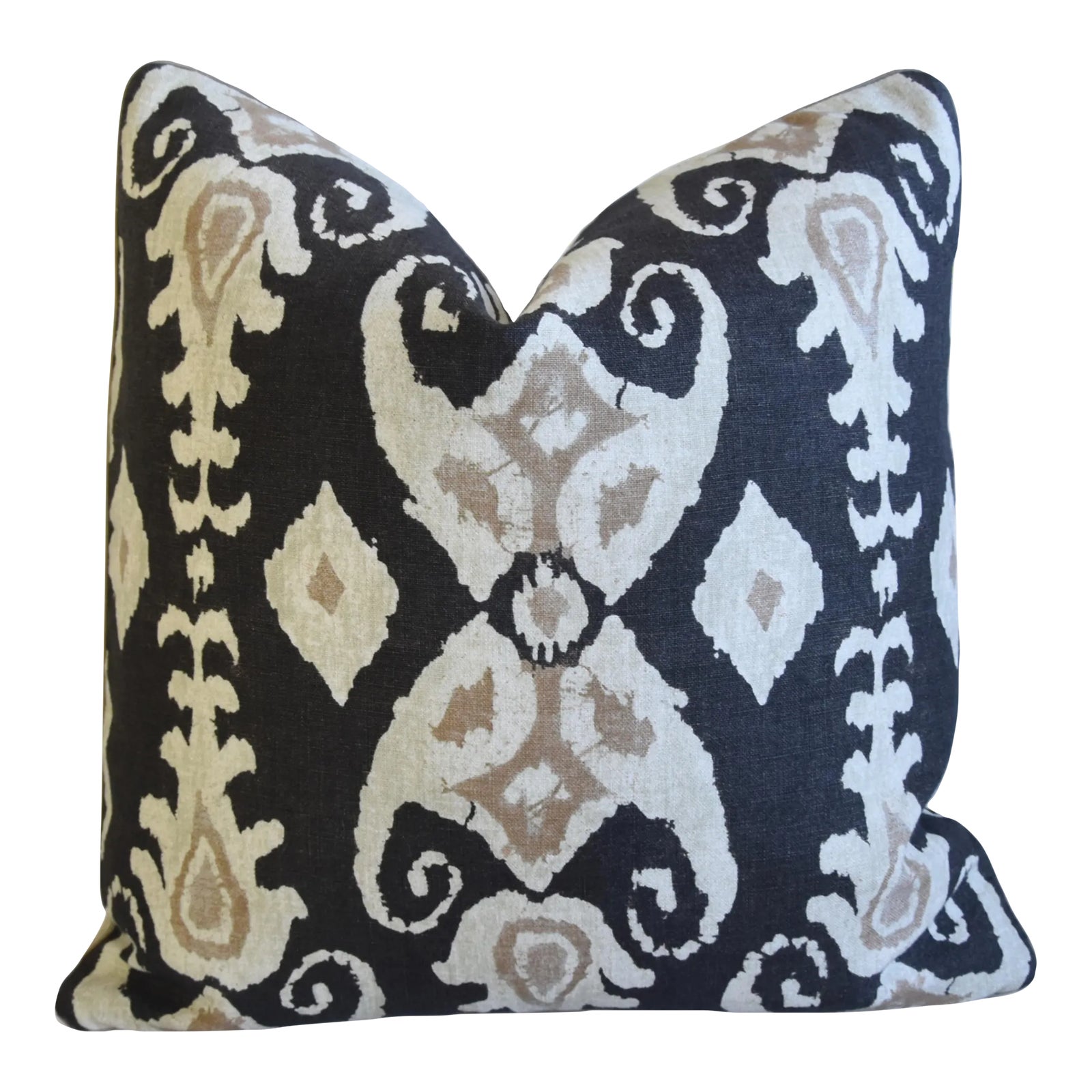 Designer Jim Thompson Caravan Ikat Erawan Feather/Down Pillow 21 ...
