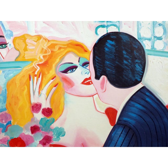 1980s Earl Linderman "Spicy and Sweet" Original Oil Painting Canvas ...