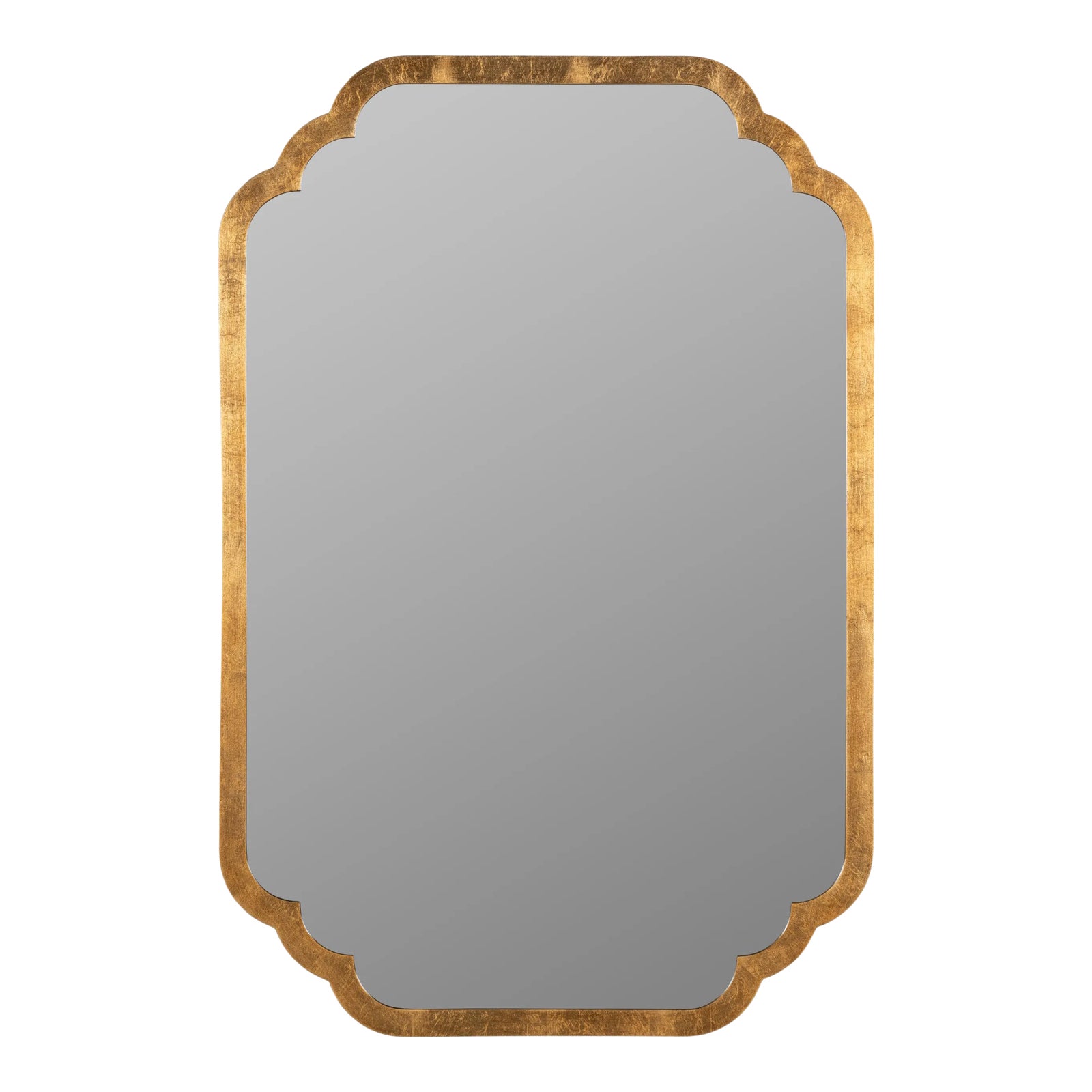 Carol Wall Mirror, Gold Leaf | Chairish