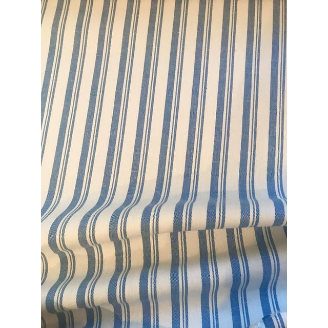 Schumacher “Capri” Striped Blue Fabric | Chairish
