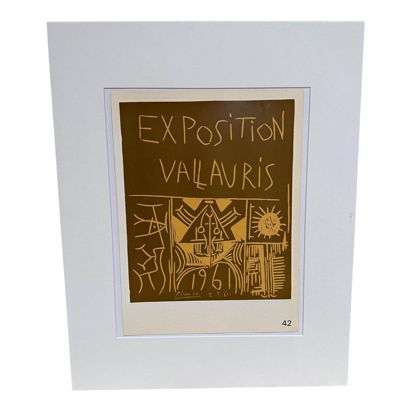 Pablo Picasso Exposition Vallauris Poster 1961 | Chairish