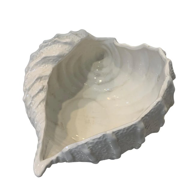 Antique Stafford White Italian Porcelain Seashell Conch, Made in Italy ...