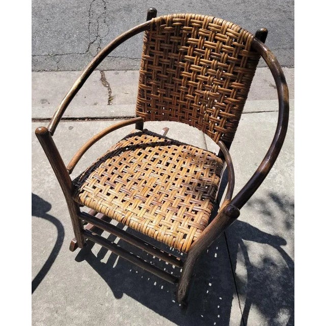 Old Hickory Barrel Back Rocking Chair | Chairish