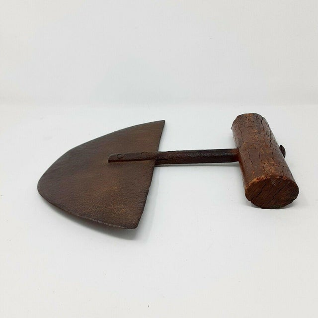 Early 20th Century Rustic Hand Forged Food Chopper Large Half Moon ...