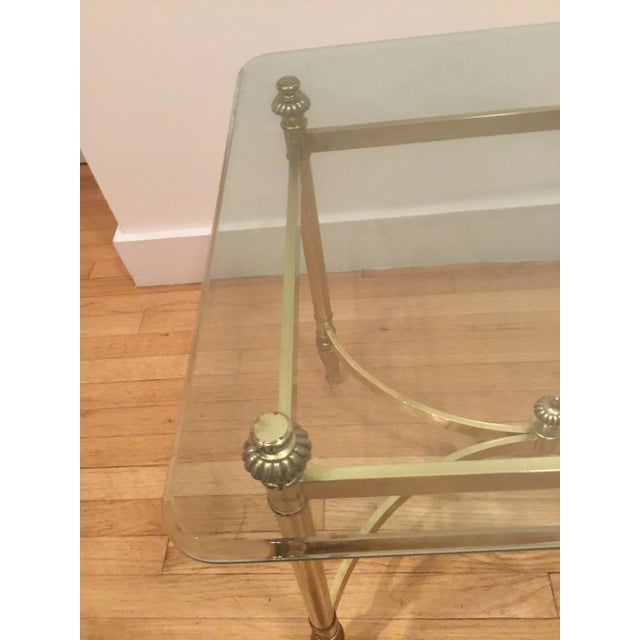 1980s Vintage Ethan Allen Hollywood Regency Style End Table | Chairish